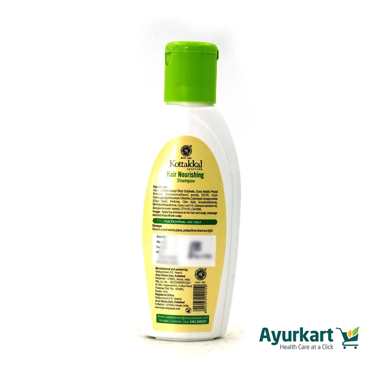 Ayurveda Hair Nourishing Shampoo - Kottakkal - 100ml | Hair Care