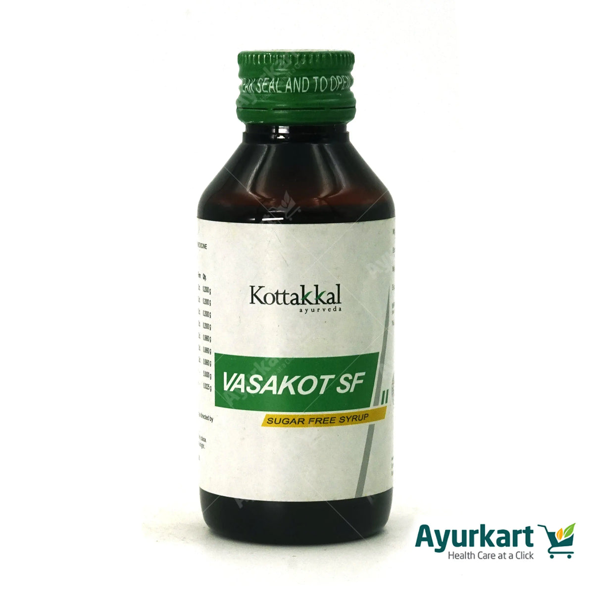 Vasakot Syrups suger free - 100ML - Kottakkal | Ayur Kart