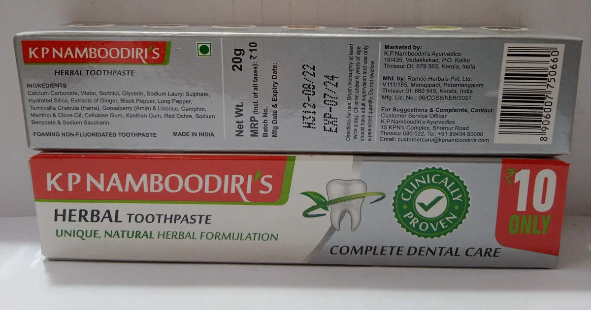 Herbal Tooth Paste - KP Namboodiri's | Ayurvedic Oral Care Solution