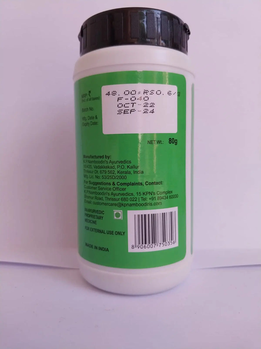 Ayurvedic Tooth Care Powder - KP Namboodiri's Dantadhavanachoornam