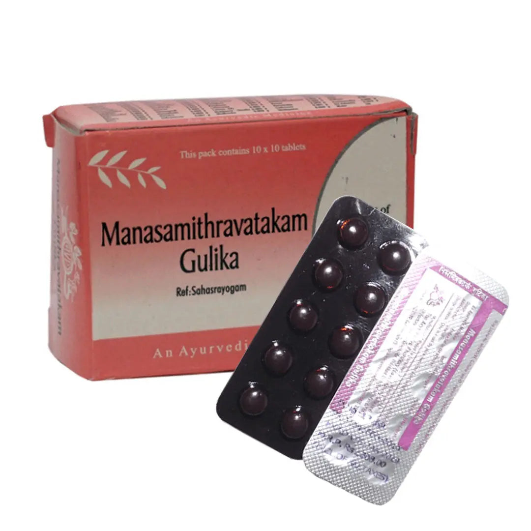 Manasamitravatakam Gulika Tablet -100 Nos - AVP Ayurveda | Ayur Kart