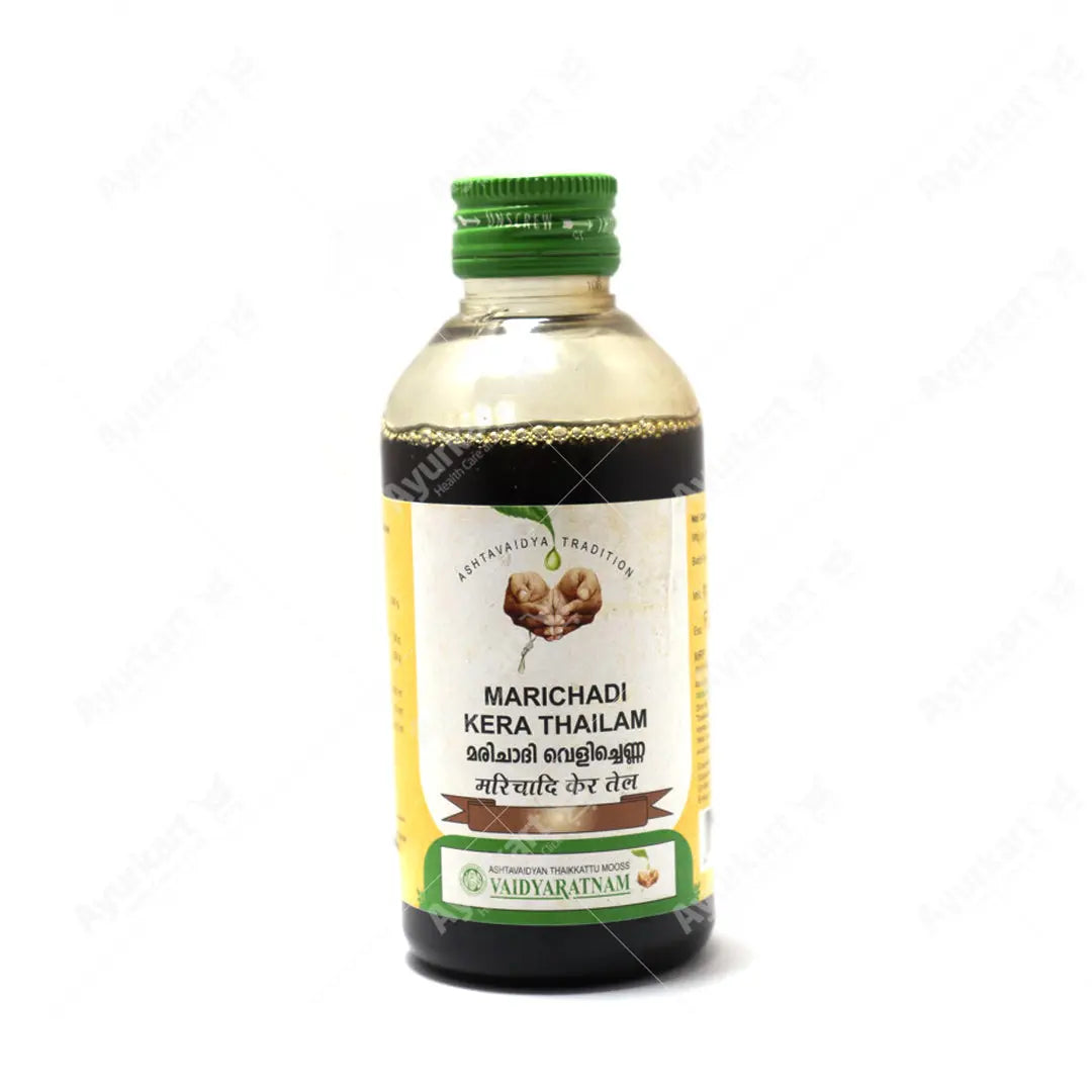 Marichadi Kera Thailam - 200ML - Vaidyaratnam: Ayurvedic Herbal Oil for ...