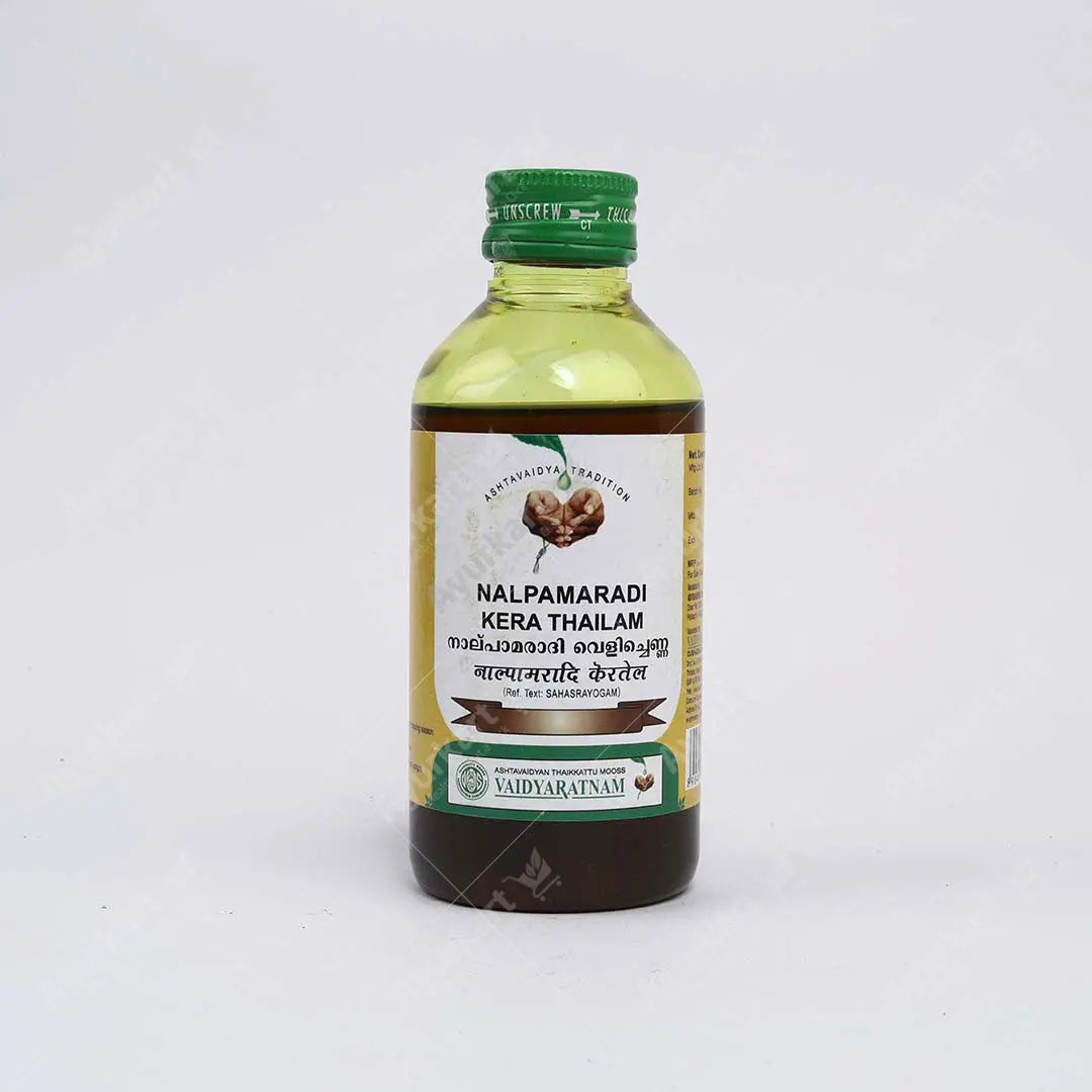 Buy Vaidyaratnam Nalpamaradi Kera Thailam | Skin Care | Ayurveda Oil