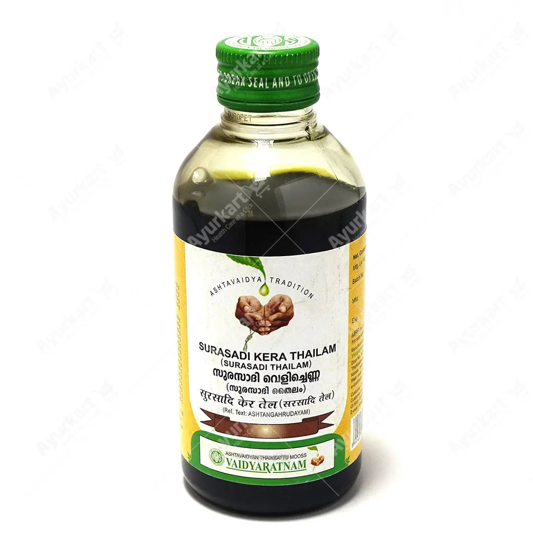 Vaidyaratnam Surasadi Kera Thailam | for Dandruff, Scabies, Sinusitis