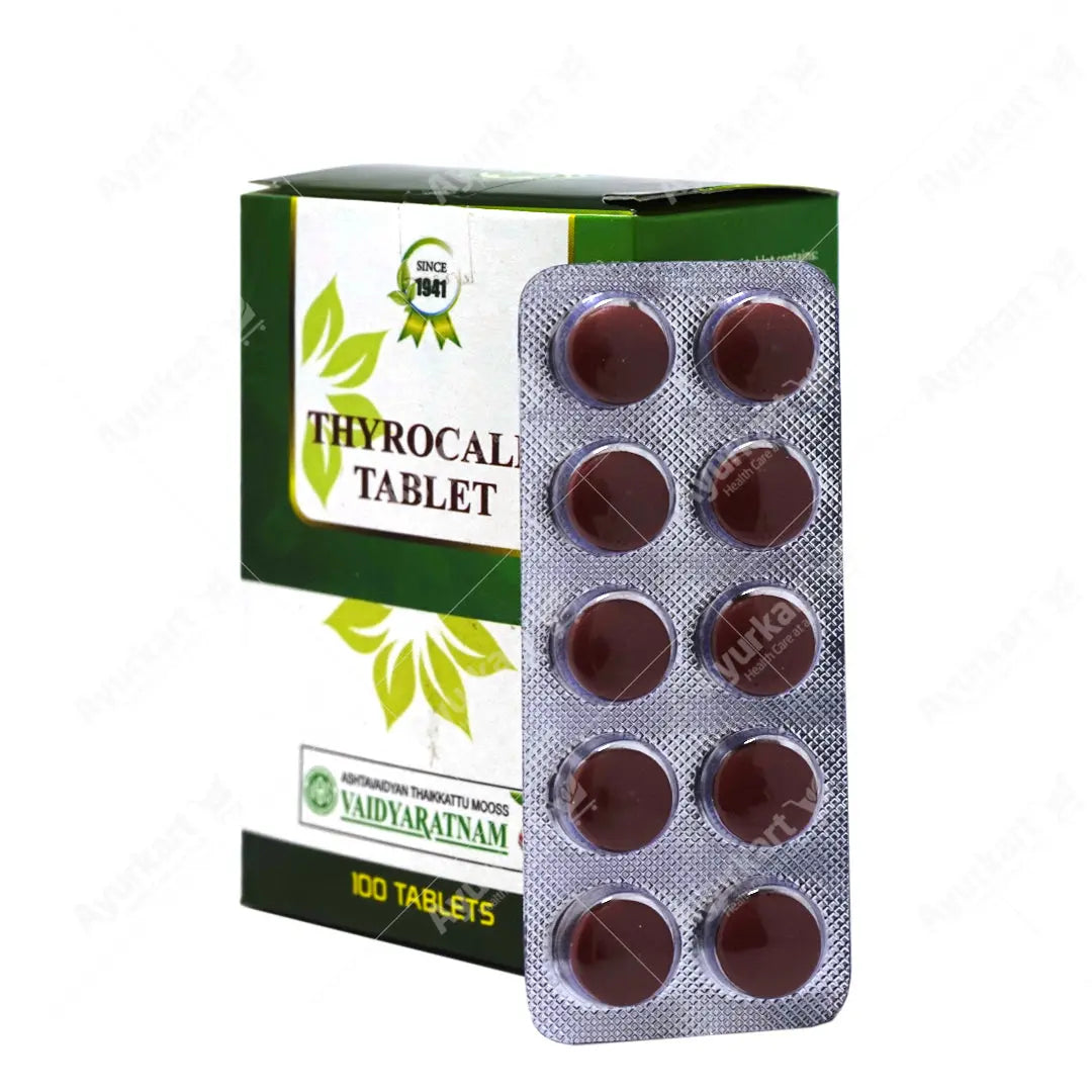 Thyrocalm Tablets - 100 Nos - Vaidyaratnam | Ayur Kart