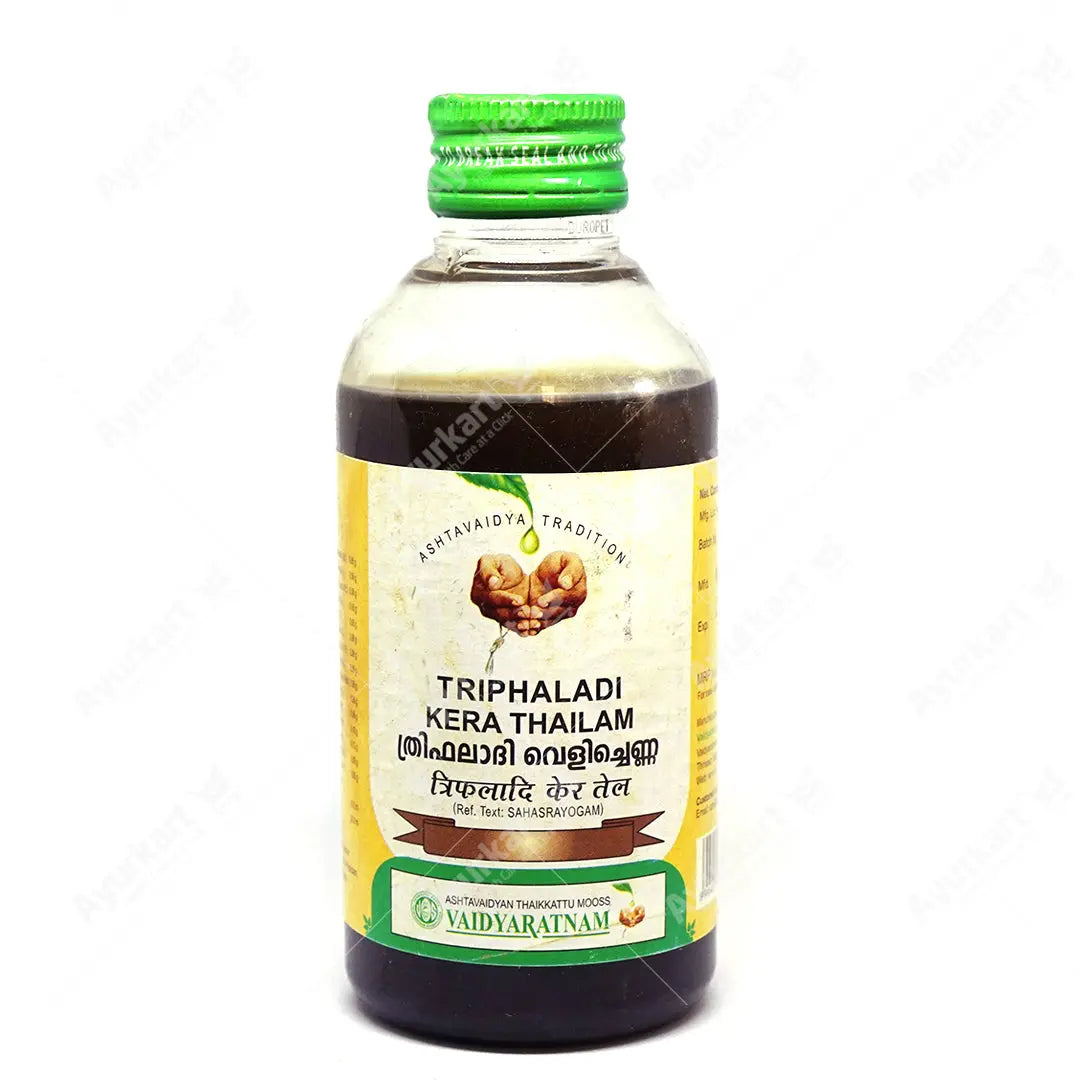 Triphaladi Kera Thailam - Vaidyaratnam | Ayurvedic Oil for Headache